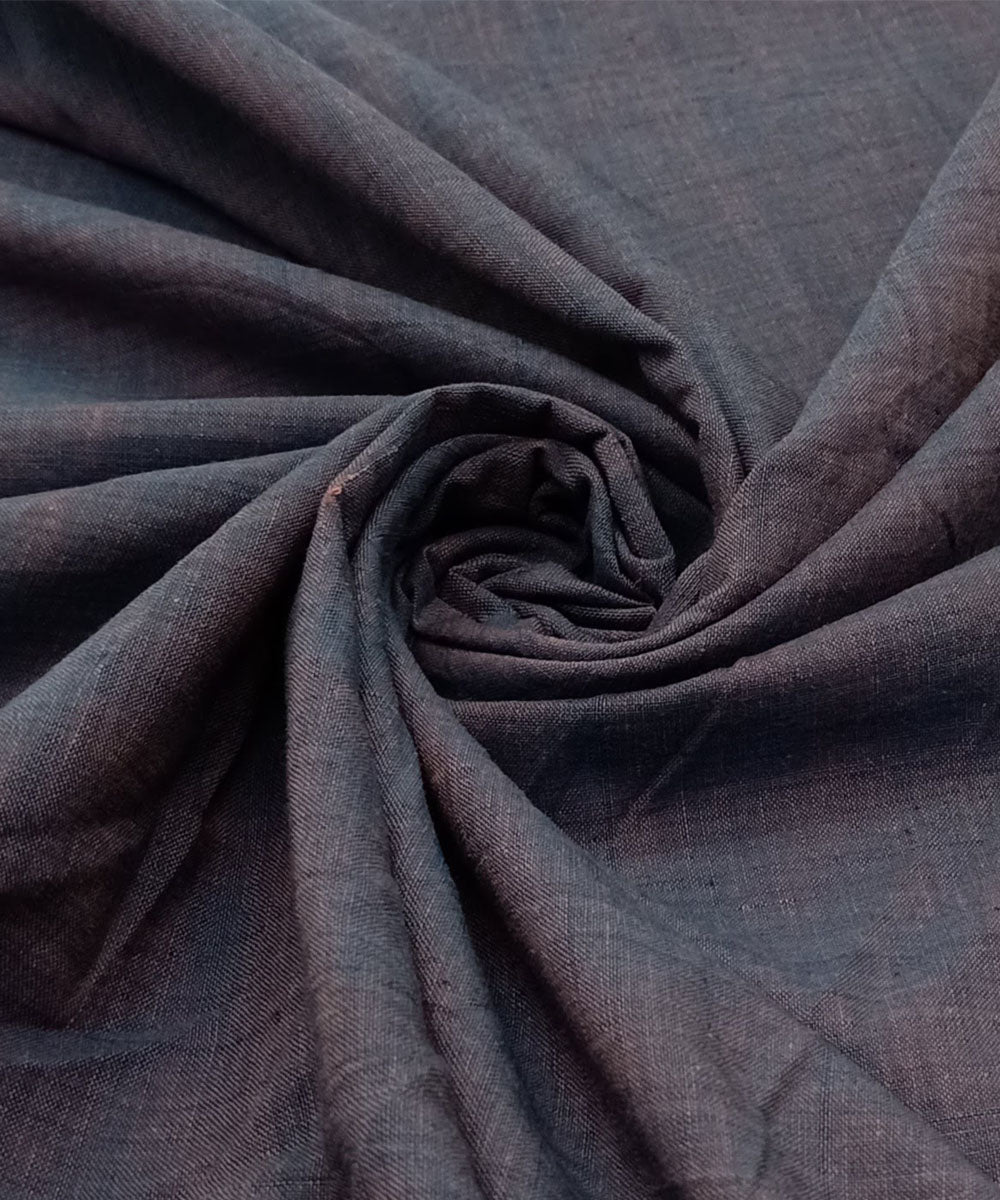 Indigo catechu handwoven natural dyed cotton fabric – GoSwadeshi