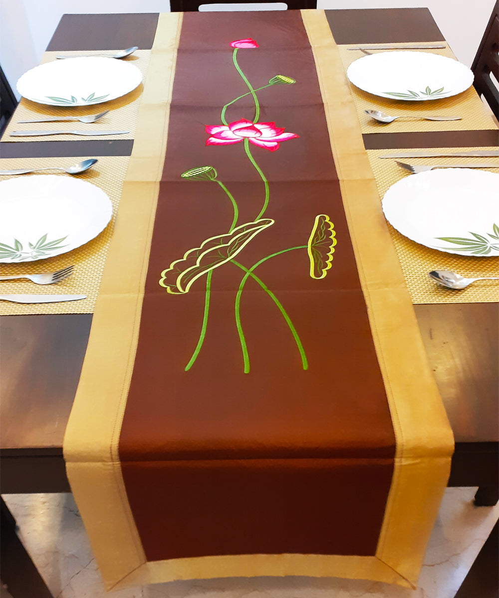 Silk Embroidered Table Runner – GoSwadeshi