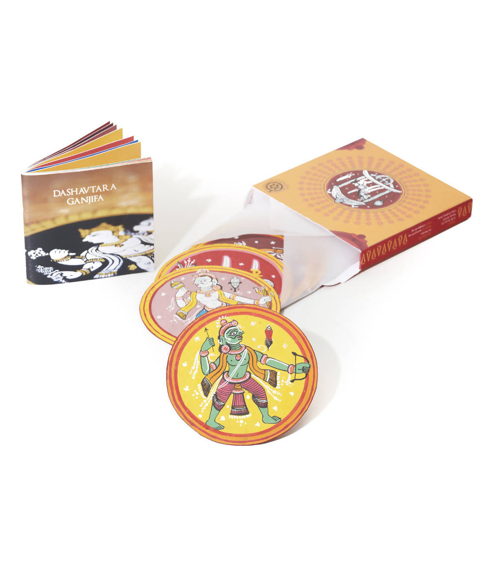 Potli hand made ganjifa cards abridged (set of 5 cards) – GoSwadeshi