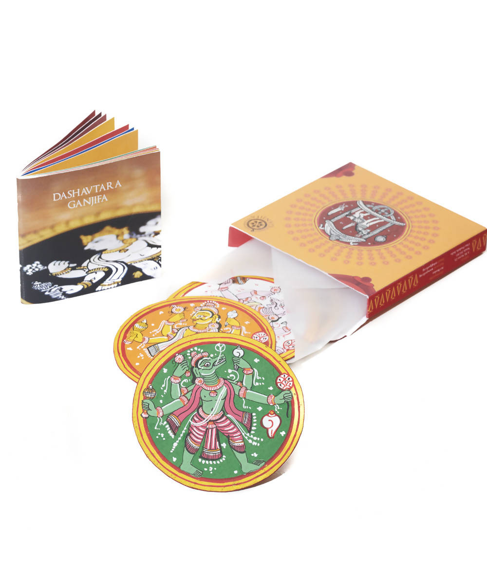 Potli handmade ganjifa cards abridged (set of 5 cards) – GoSwadeshi