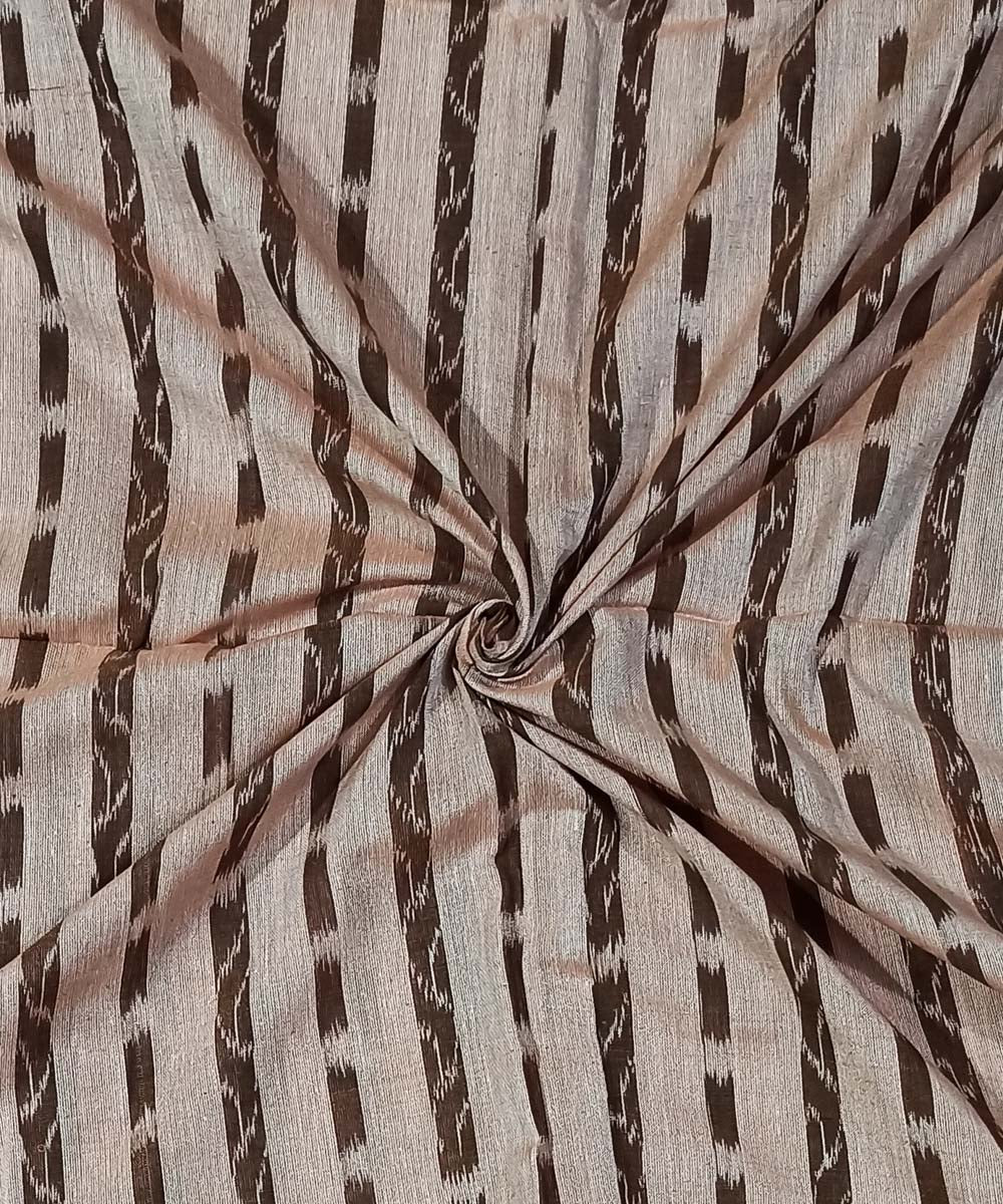 2.5m Beige handwoven cotton nuapatna kurta material – GoSwadeshi