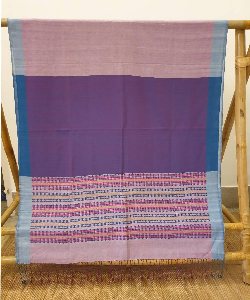 Copper penny purple handwoven with eri and muga assam saree – GoSwadeshi